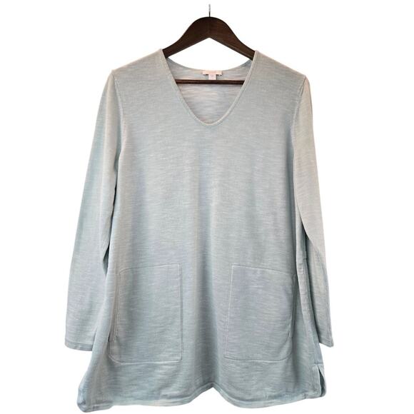Pure Jill | Tops | Pure Jill Oversized Soft Tunic Top Light Blue ...